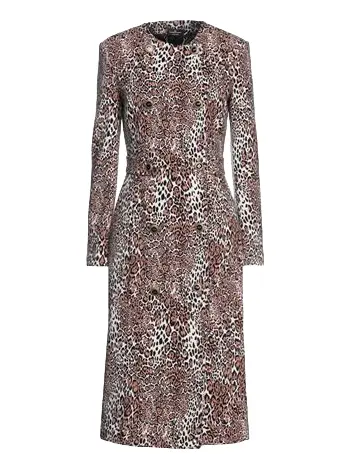 Elisabetta Franchi Double-breasted Leopard-print Coat - Beige