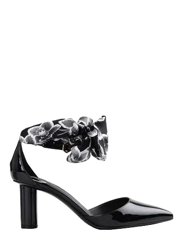 FERRAGAMO Pumps In Leather And Textile Fibers - Black