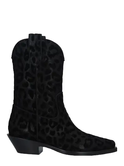 Dolce & Gabbana Cowboy Ankle Boots - Black