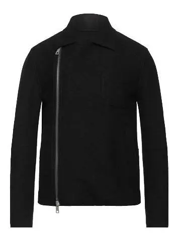 PAOLO PECORA Virgin Wool Biker Jacket - Black