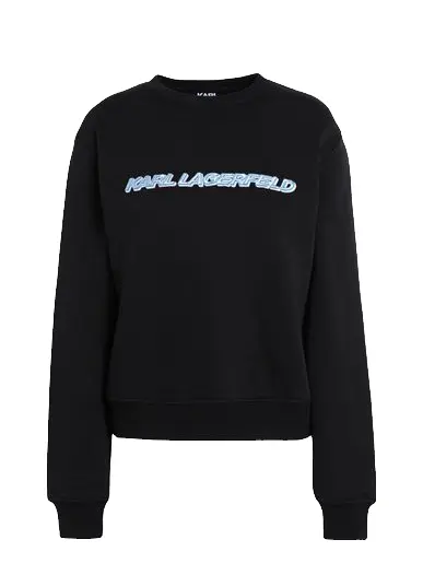 Karl Lagerfeld Organic Cotton Sweatshirt - Black