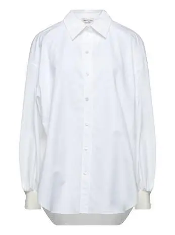 Alexander McQueen Shirt In Cotton, Silk, Polyamide, And Elastane - White