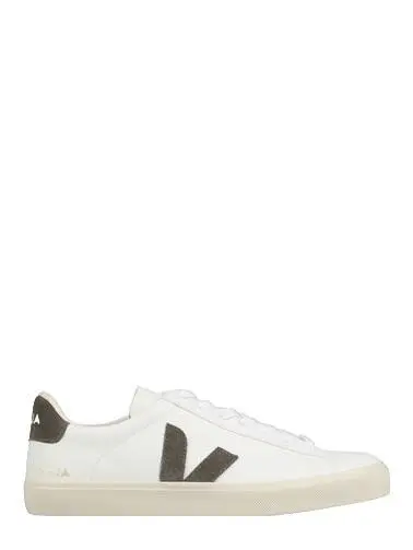 VEJA Leather Low-top Sneakers With Suede Trims - White