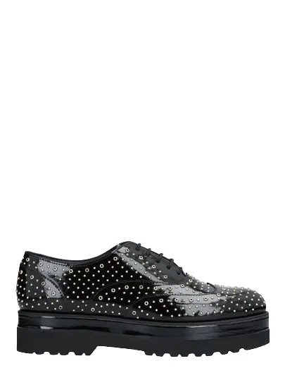 Hogan Leather Lace-up Shoes - Black