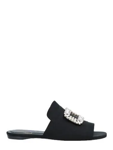 ROGER VIVIER Textile Fibers Sandals - Black