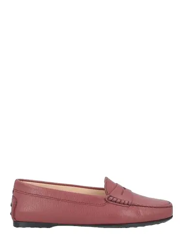 TOD'S Leather Loafers - Red