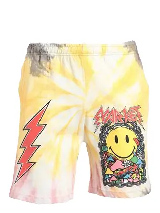 MARKET Tie-dye Jersey Shorts - Yellow