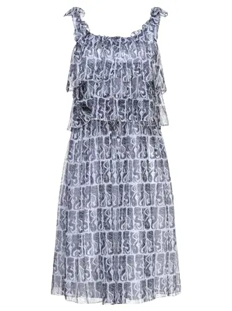 Kenzo Flared Midi Dress - White