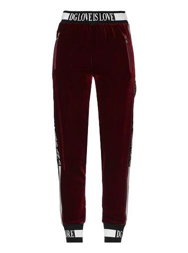 Dolce & Gabbana Tapered Velvet Pants - Brick