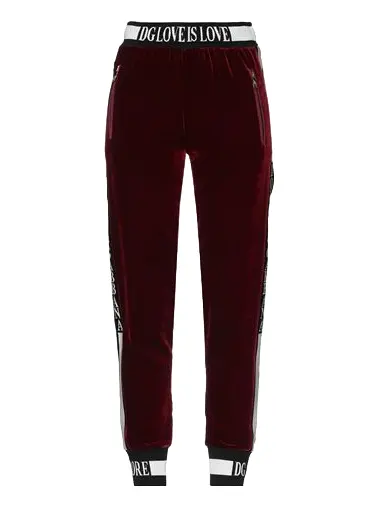 Dolce & Gabbana Tapered Velvet Pants - Red
