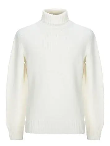 DRUMOHR Turtleneck Merino Wool Sweater - White