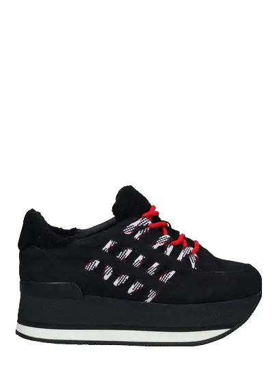 Hogan Leather Low-top Sneakers - Black
