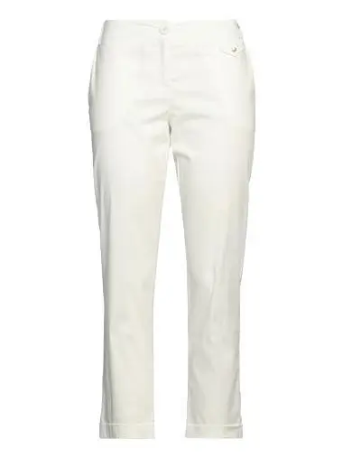 Patrizia Pepe Straight-leg Cropped Trousers - Off White