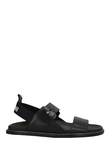 POLLINI Sandals Size Leather - Black