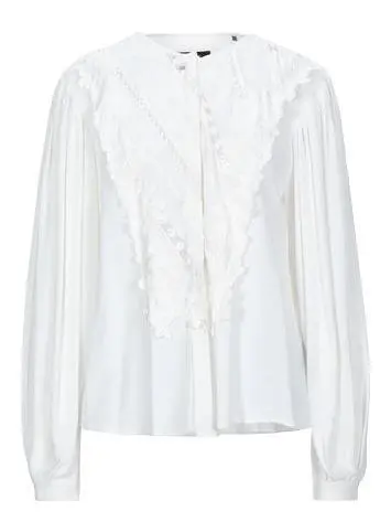 Isabel Marant Lace Detailed Top - White