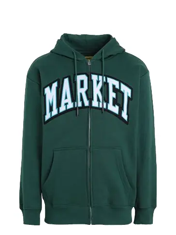 MARKET Arc Zip-up Hoodie - Green