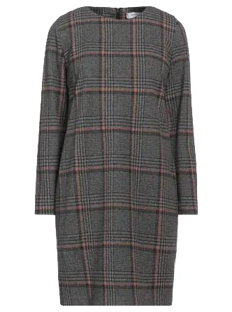 EMMA & GAIA Mini Glen Plaid Dress - Grey