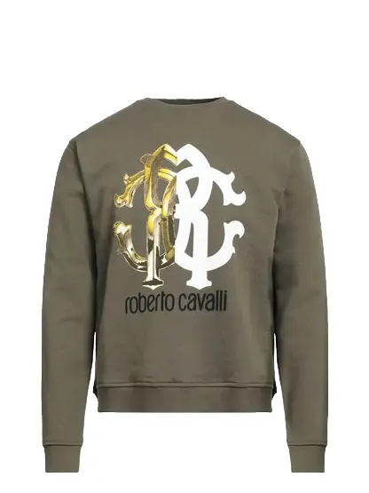 Roberto Cavalli Cotton French Terry Sweatshirt - Green
