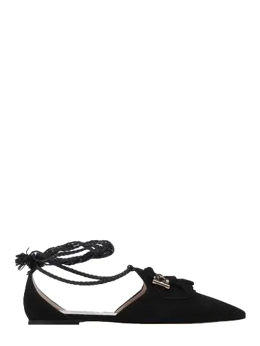 TOD'S Leather Ballet Flats - Black