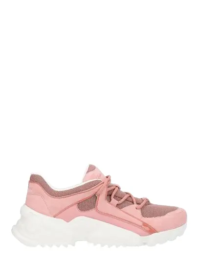 FERRAGAMO Calfskin And Textile Sneakers - Pink