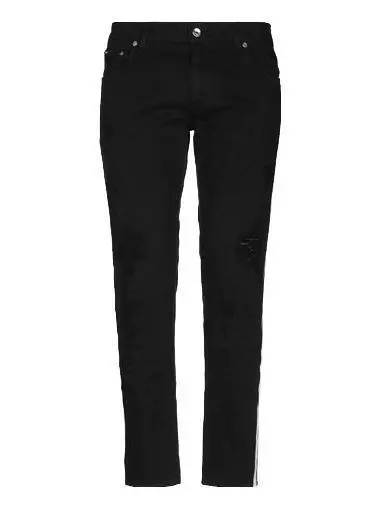 Dolce & Gabbana Jeans Size Cotton, Polyurethane, Elastane, Calfskin, Zamak - Black