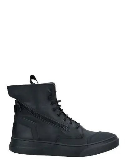 BRUNO BORDESE Calfskin High Top Sneakers - Black