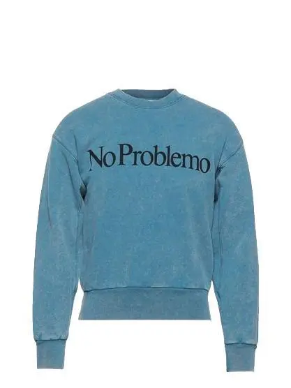 Aries Cotton Fleece Sweatshirt - Sky Blue