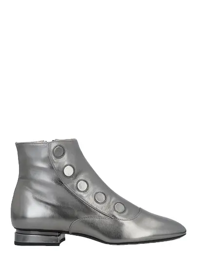TOD'S Leather Ankle Boots - Grey