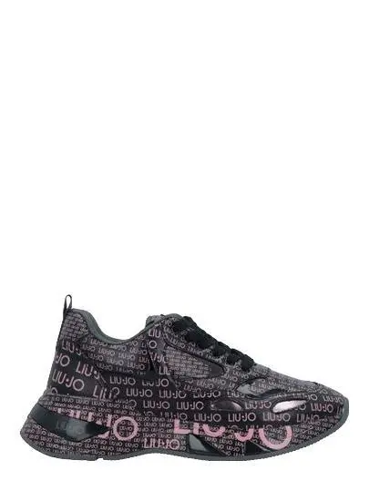 LIU •JO Textile Fiber Sneakers - Black