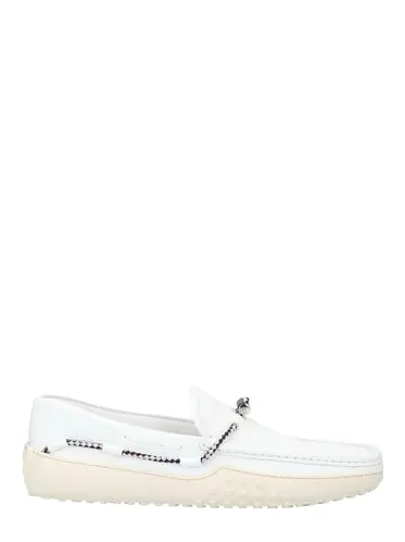 TOD'S Leather Loafers - White