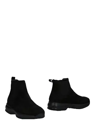Hogan Leather Chelsea Boots - Black