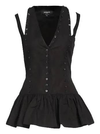 Rochas Peplum Top - Black