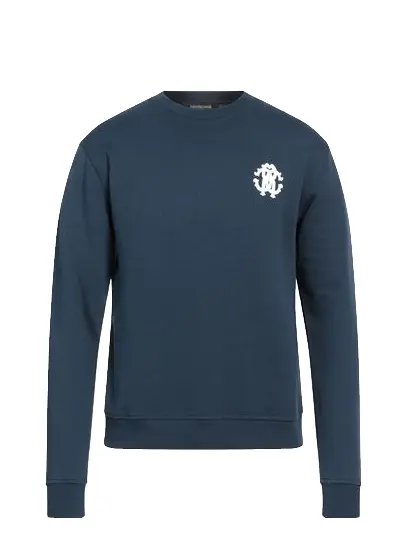 Roberto Cavalli Cotton French Terry Sweatshirt - Blue