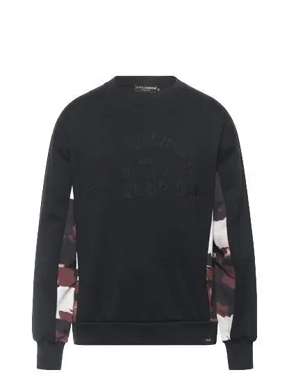 Dolce & Gabbana Camouflage-print Embroidered Sweatshirt - Black