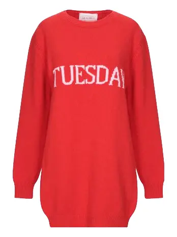 Alberta Ferretti Virgin Wool & Cashmere Sweater - Red