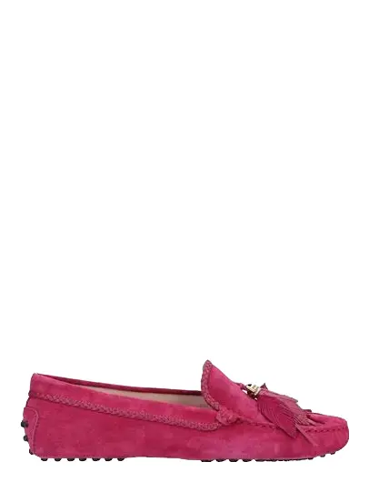 TOD'S Light Leather Loafers - Red