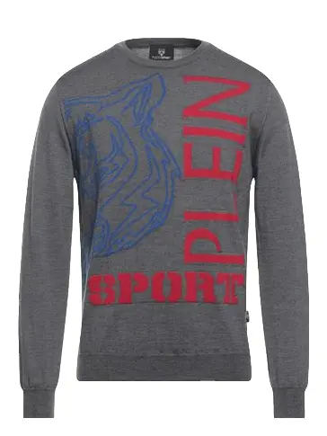 PLEIN SPORT Merino Wool Sweater - Grey