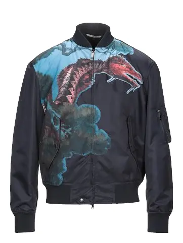 Valentino Garavani Polyamide Printed Bomber Jacket - Blue