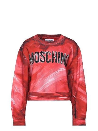 Moschino Cotton Sweatshirt - Red