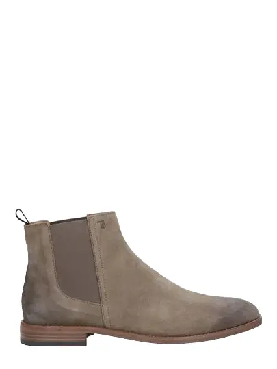 TOD'S Leather Ankle Boots - Beige