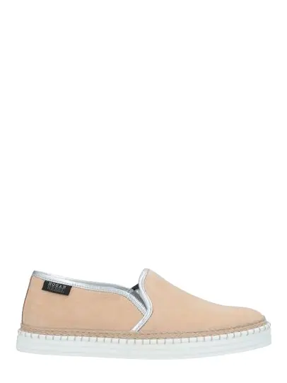 Hogan Rebel Leather Sneakers - Beige
