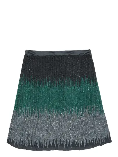 Emporio Armani Mini Flared Skirt - Green