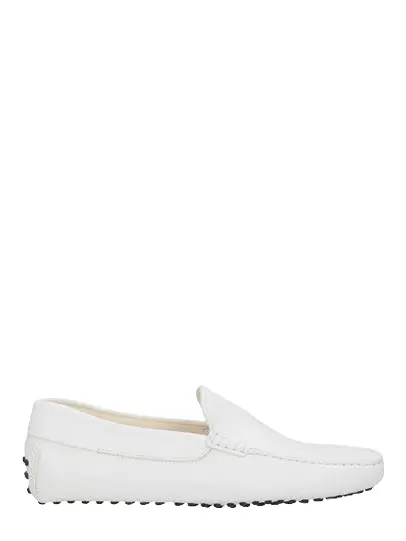 TOD'S Leather Loafers - White