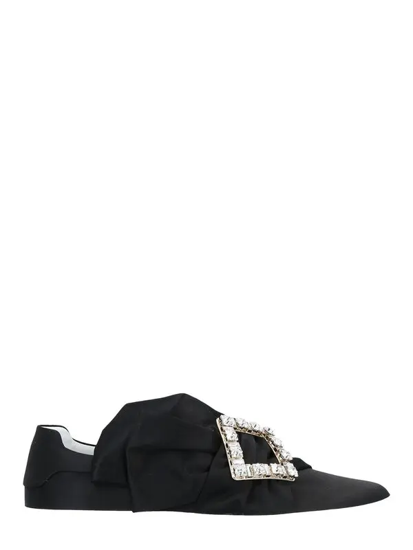 ROGER VIVIER Sneakers With Rhinestone Appliqués - Black