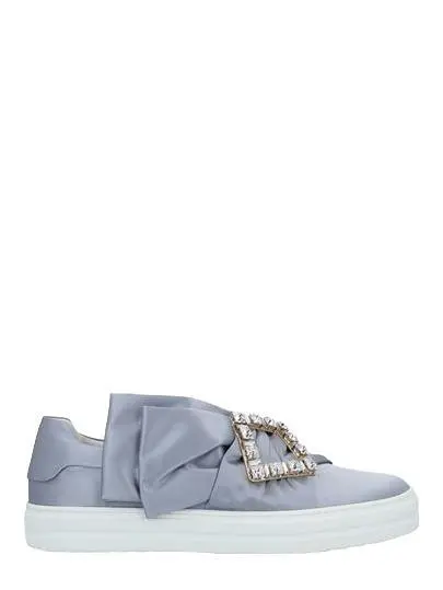 ROGER VIVIER Sneakers With Rhinestone Appliqués - Grey