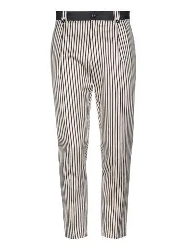 Dolce & Gabbana Striped Tailored Trousers - Beige