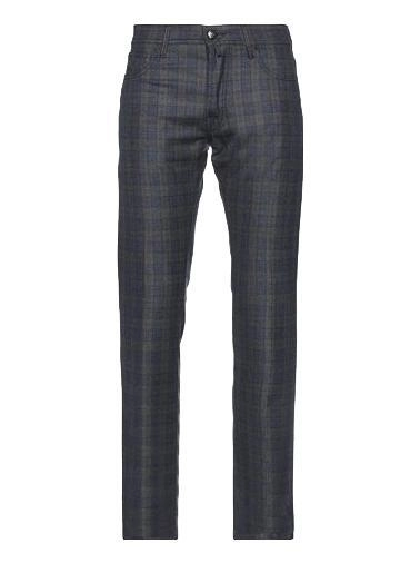JACOB COHЁN Glen Plaid Virgin Wool, Polyamide, Polyester, And Cotton Pants - Blue