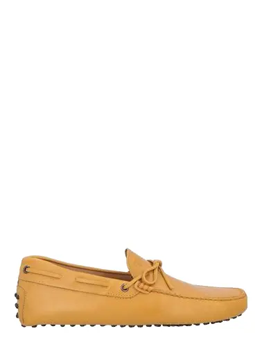 TOD'S Soft Leather Loafers - Yellow