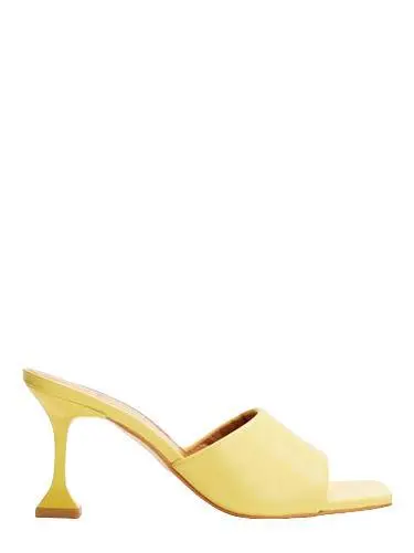 8 BY YOOX Leather Spool-heel Sandals - Yellow