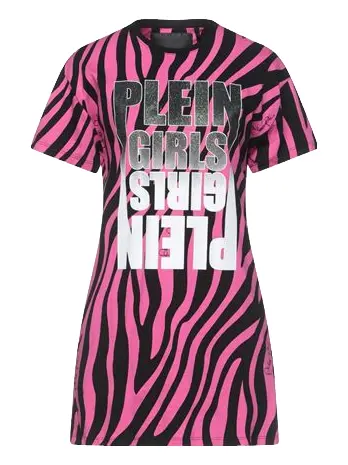 Philipp Plein Zebra-print Mini T-shirt Dress - Pink